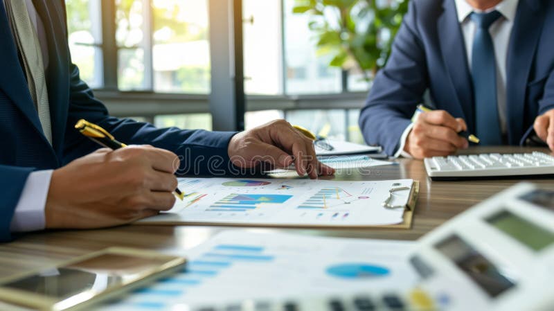 The Business Meeting Discussion.AI Generated Image Stock Image - Image ...