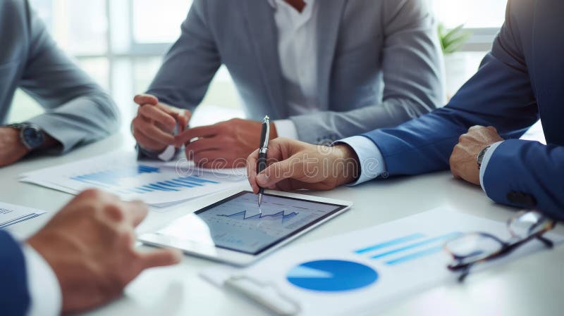 The Business Meeting Discussion.AI Generated Image Stock Photo - Image ...