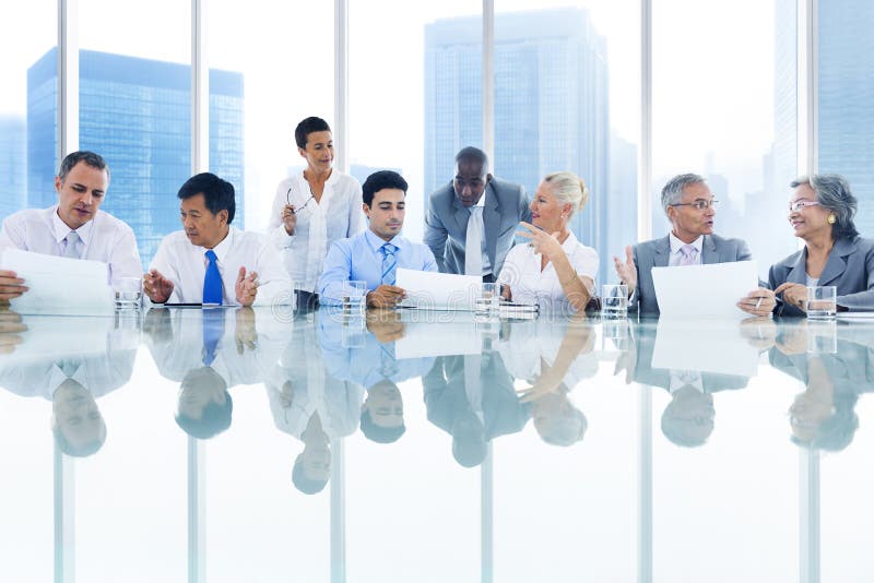 Business Meeting Discussion Decision Concept Stock Image - Image of ...