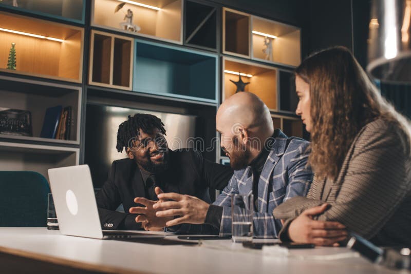 Business Meeting. Discussion of the Start-up of the Project Stock Image ...