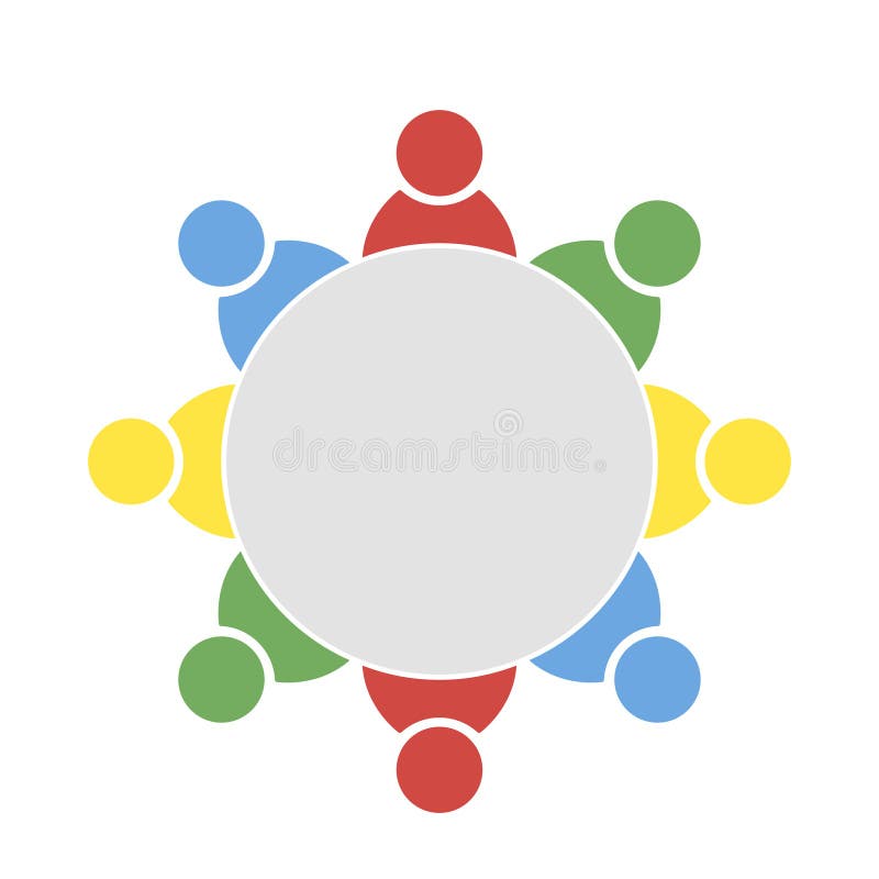 Business Meeting, Discussion. Teamwork Activity. People Around the ...