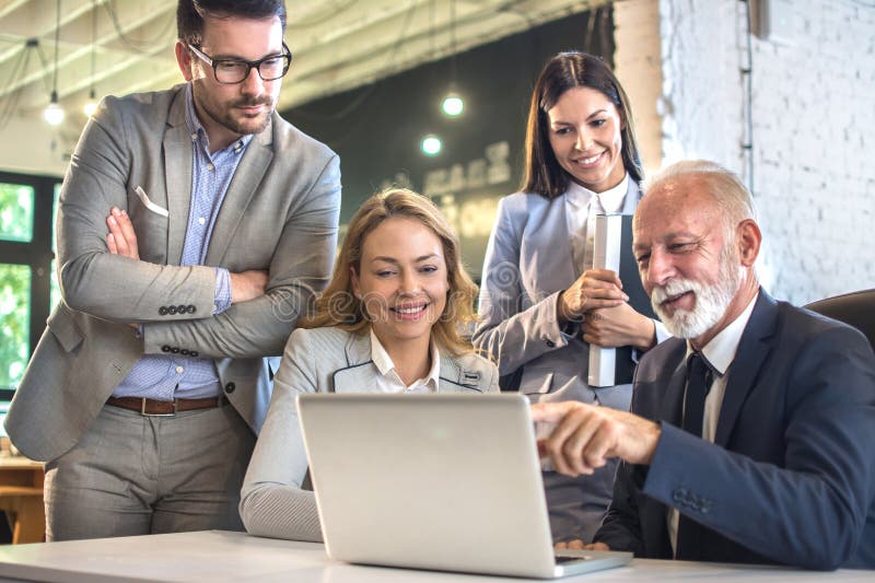 Business Meeting of Diverse People Around the Table Stock Photo - Image ...