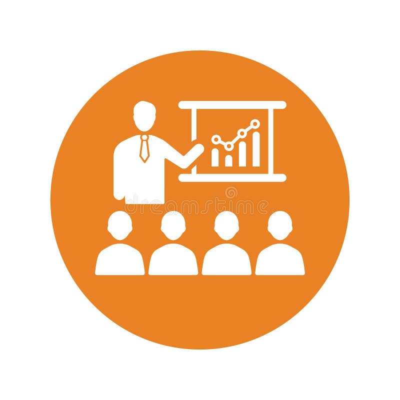 Business Meeting, Group, Presentation Icon Stock Vector - Illustration ...