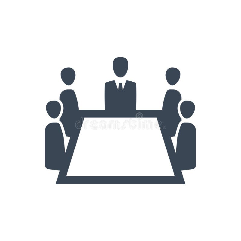 Business meeting icon stock vector. Illustration of teamwork - 184296844