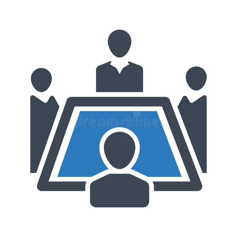 Business Meeting Icon. Vector Designs Stock Vector - Illustration of ...