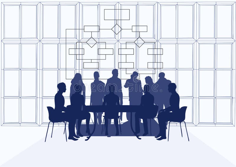 Business Meeting Illustration Stock Vector - Illustration of discussion ...