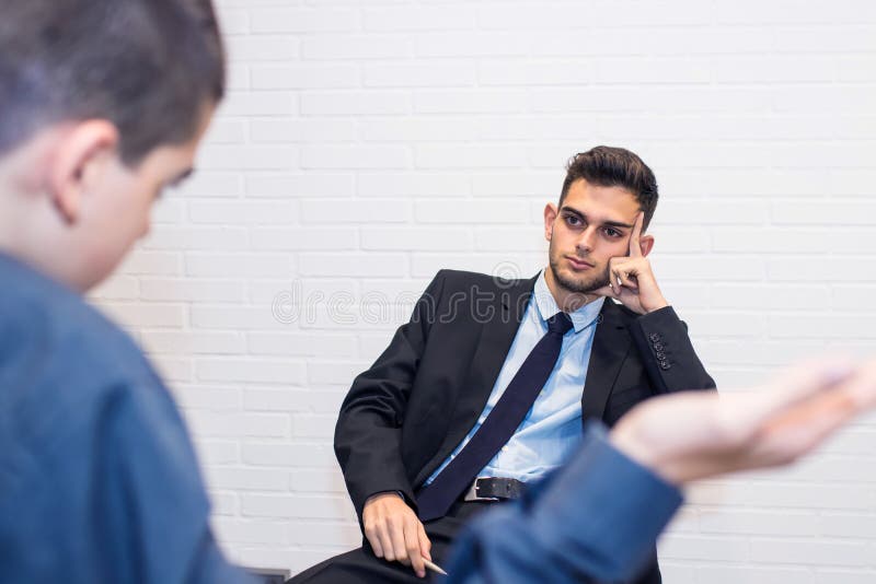 Business Meeting or Interview Stock Photo - Image of gathering ...