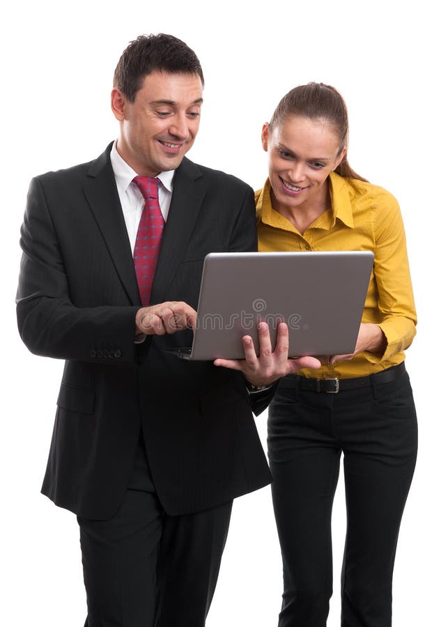 Business Meeting with Laptop Stock Photo - Image of group ...