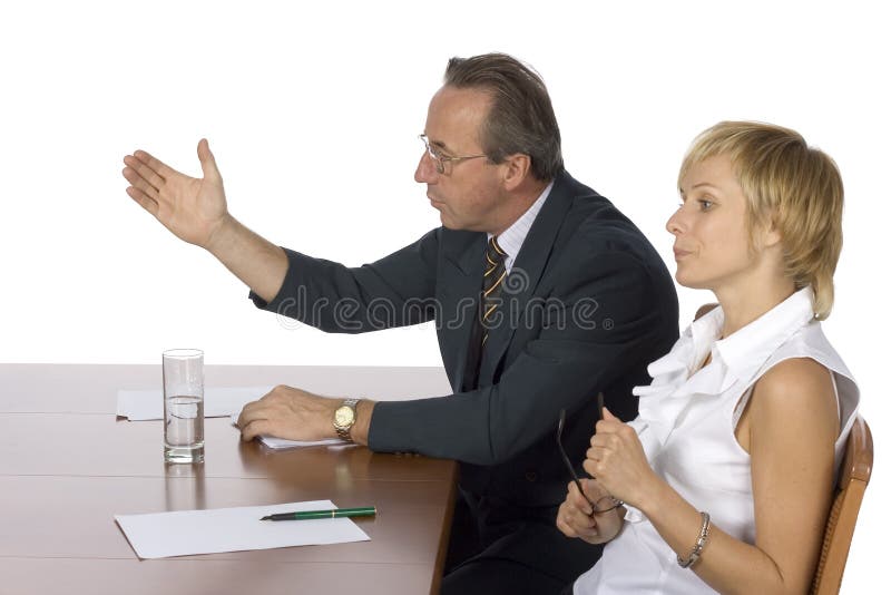 Business Meeting - Man Arguing Stock Image - Image of businesswoman ...