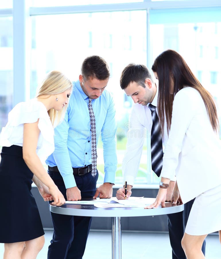 Business Meeting - Manager Discussing Stock Image - Image of ...