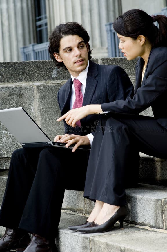 Business Meeting Outside stock photo. Image of stone, female - 2110464