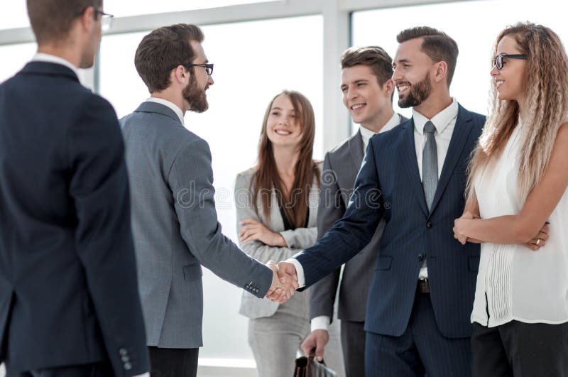 Meeting Partners in the Conference Room Stock Image - Image of ...