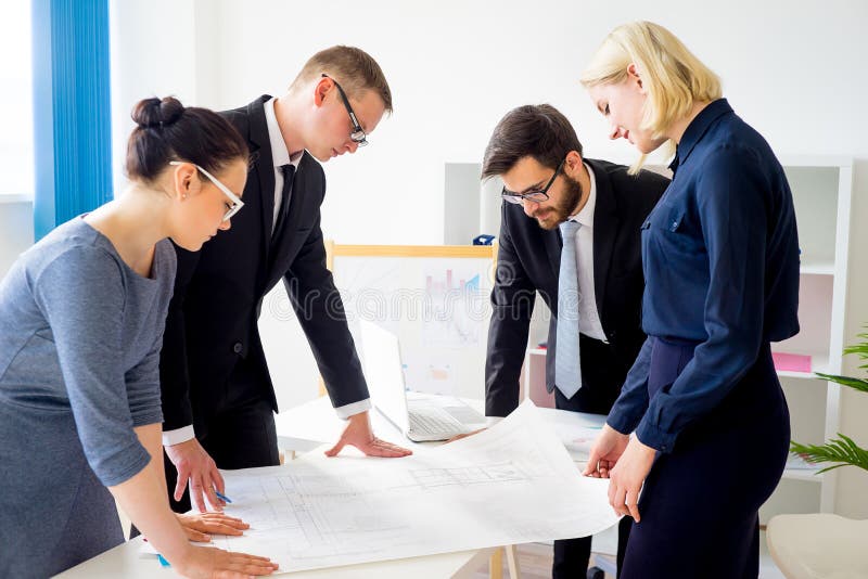 Business Meeting in Progress Stock Photo - Image of presentation, plan ...