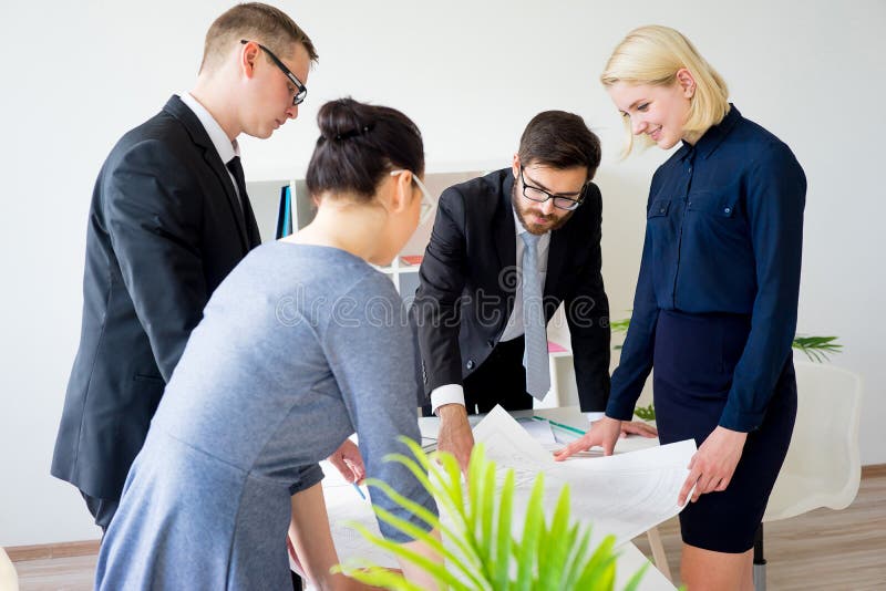 Business Meeting in Progress Stock Image - Image of businessmen ...