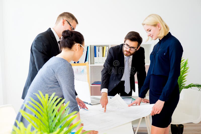 Business Meeting in Progress Stock Photo - Image of brainstorming, data ...