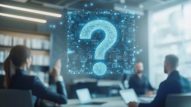 Business Meeting with a Question. Decision Making, Problem Solving ...