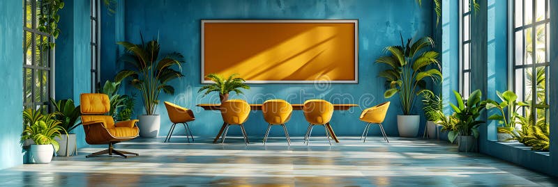 Business Meeting Room Atmosphere with Minimal Decor for Creative ...