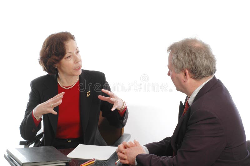 Business Meeting Senior Executives Stock Image - Image of discussion ...