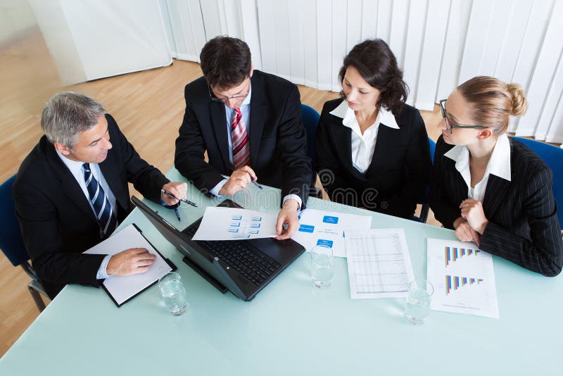Business Meeting for Statistical Analysis Stock Photo - Image of ...