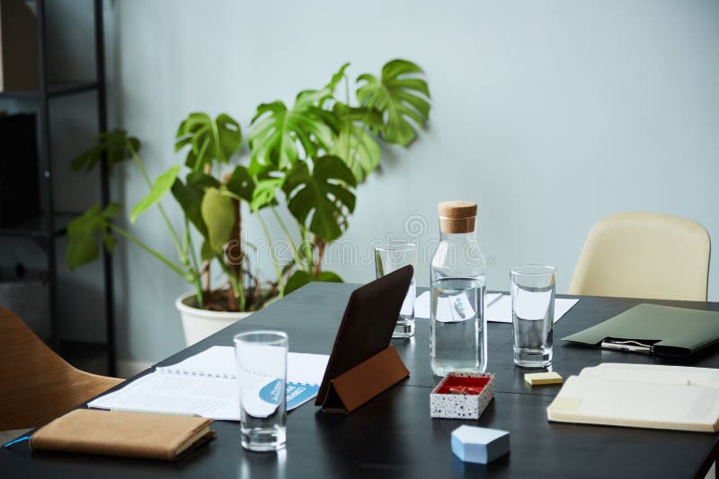 Business Meeting Still Life Stock Image - Image of workplace ...
