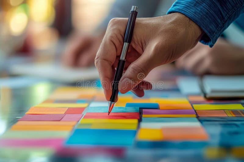 Business Meeting Team Collaboration and Idea Proposal in a Creative ...