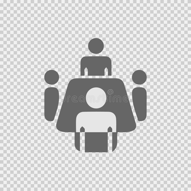 Business Meeting Vector. Meeting Icon Stock Vector - Illustration of ...