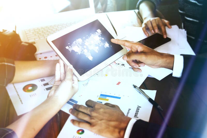 Business meeting stock photo. Image of management, computer - 90657674