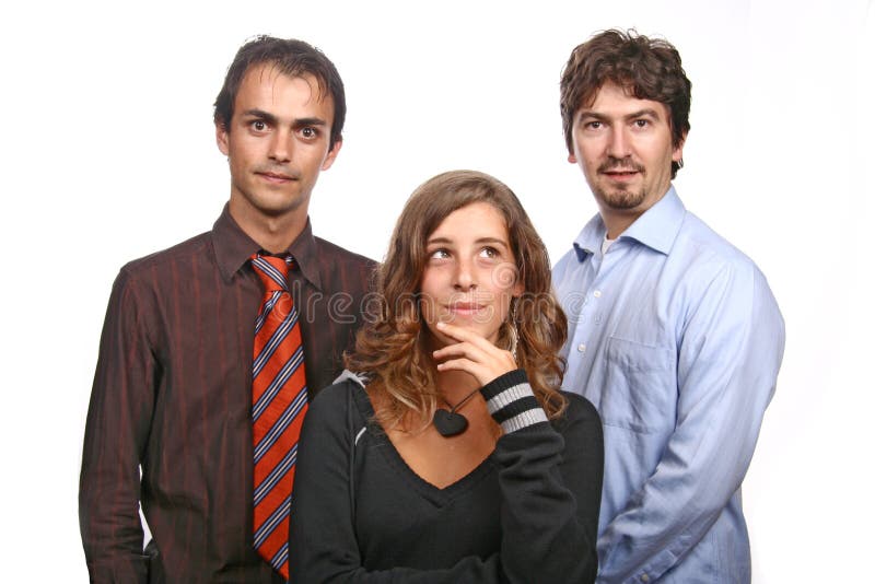 Young Business Team - 5 People Stock Image - Image of focus, male: 725087