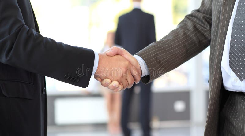 Business Men Closing Deal. Handshake Stock Photo - Image of pact, hired ...