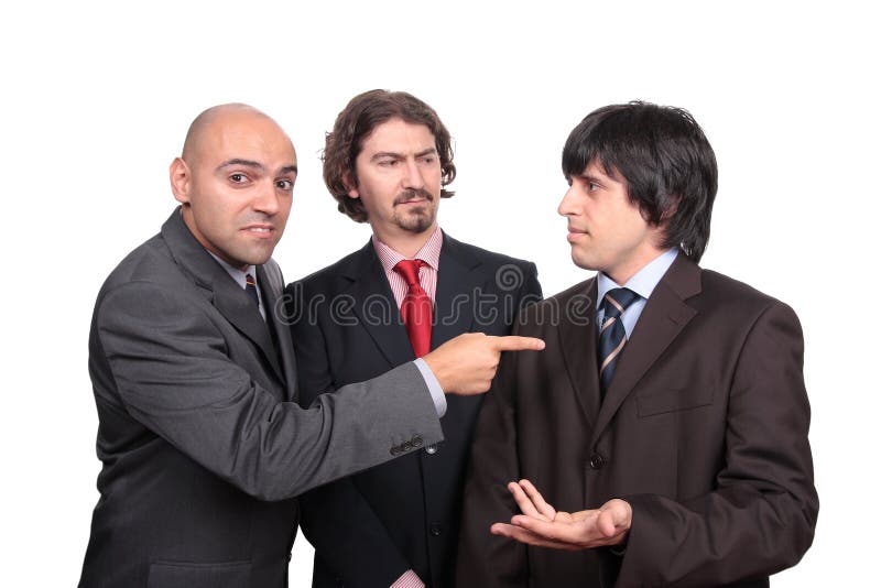 Business men debating stock photo. Image of disagreement - 7366596