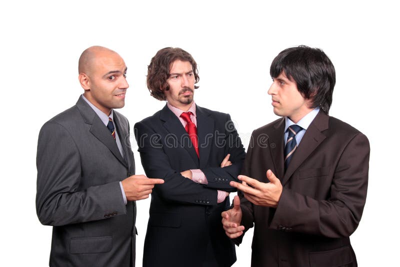 Business men debating stock image. Image of mature, business - 5752249