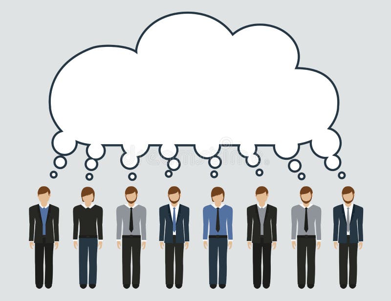 People Develop a Common Idea Pictogram with Gears Stock Vector ...