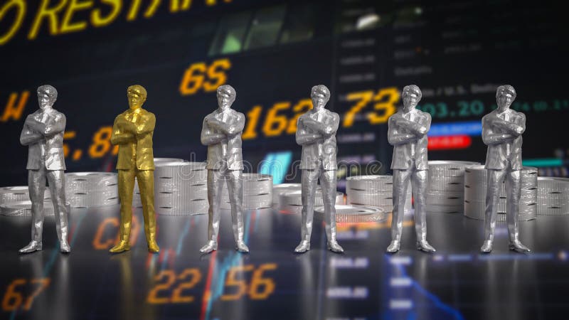 The Business Men for Human Resource Management Concept 3d Rendering ...