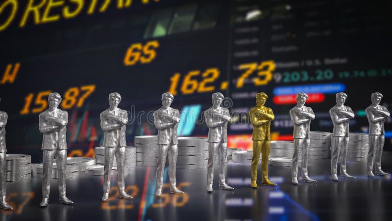 The Business Men for Human Resource Management Concept 3d Rendering ...