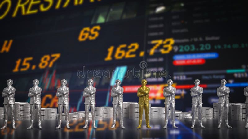 The Business Men for Human Resource Management Concept 3d Rendering ...