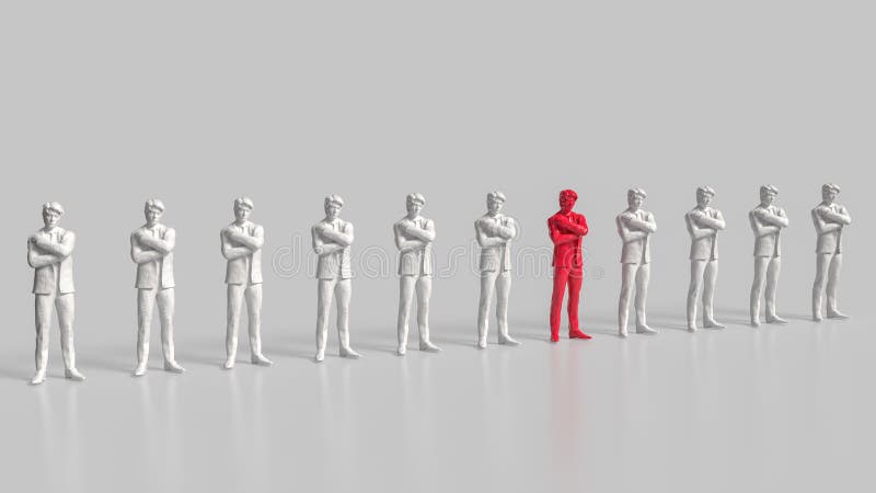 The Business Men for Human Resource Management Concept 3d Rendering ...