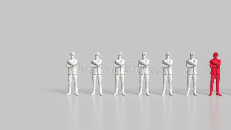 The Business Men for Human Resource Management Concept 3d Rendering ...