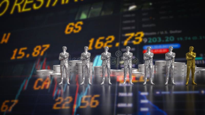 The Business Men for Human Resource Management Concept 3d Rendering ...