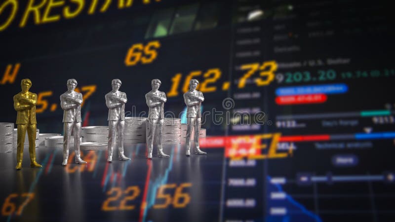 The Business Men for Human Resource Management Concept 3d Rendering ...