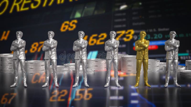 The Business Men for Human Resource Management Concept 3d Rendering ...