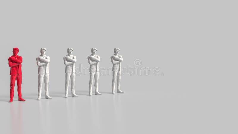The Business Men for Human Resource Management Concept 3d Rendering ...