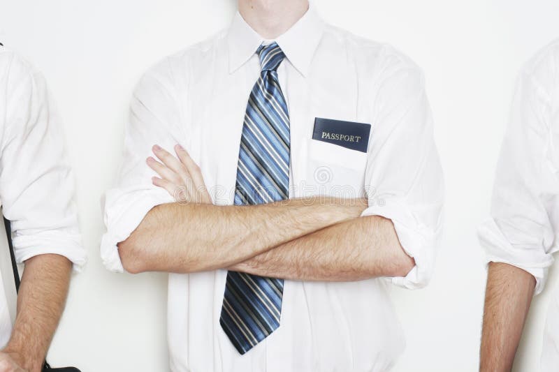 Business men in line stock photo. Image of three, waiting - 3489290