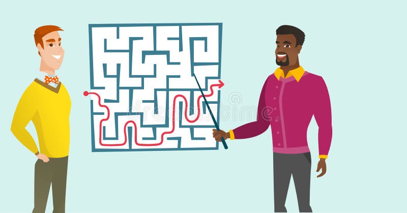 Two Men Thinking Cartoon Stock Illustrations – 223 Two Men Thinking ...