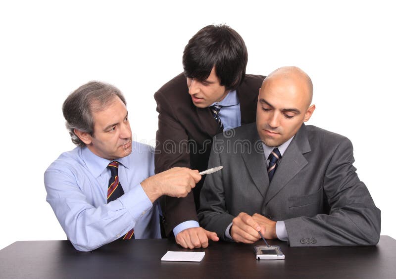 Business men debating stock photo. Image of disagreement - 7366596