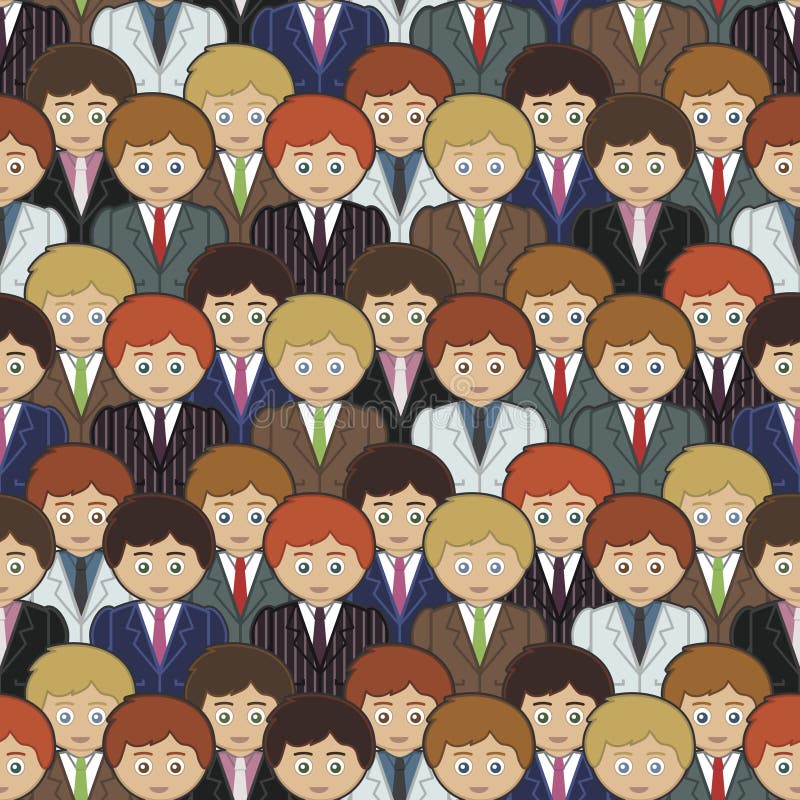 Business men pattern stock vector. Illustration of group - 13009102