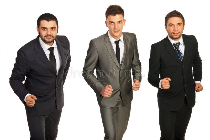 Business Men in Competition Stock Photo - Image of person, elegant ...