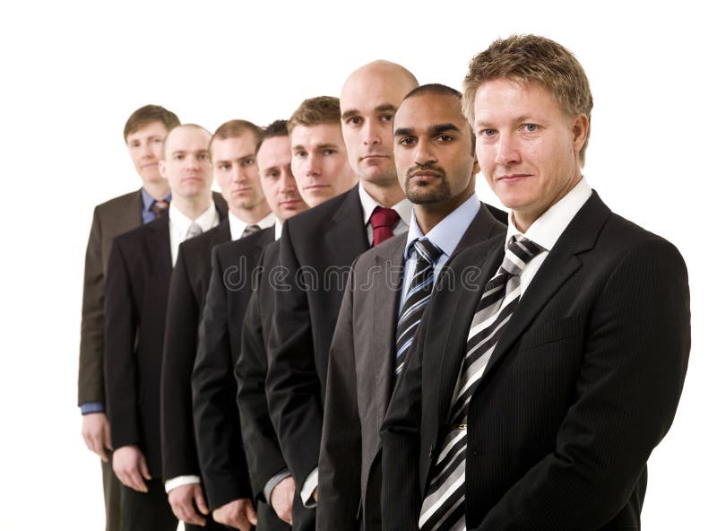 Business men in a row stock photo. Image of line, suit - 14078396