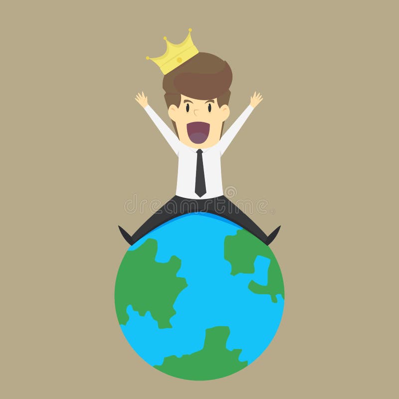 King of the world stock illustration. Illustration of world - 24008026