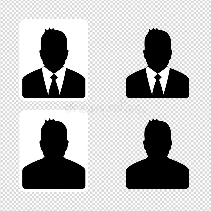 Business Men Silhouette Set - Vector Illustration - Isolated on ...