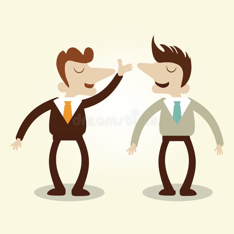 Business Men Talking Conversation Stock Vector - Illustration of ...